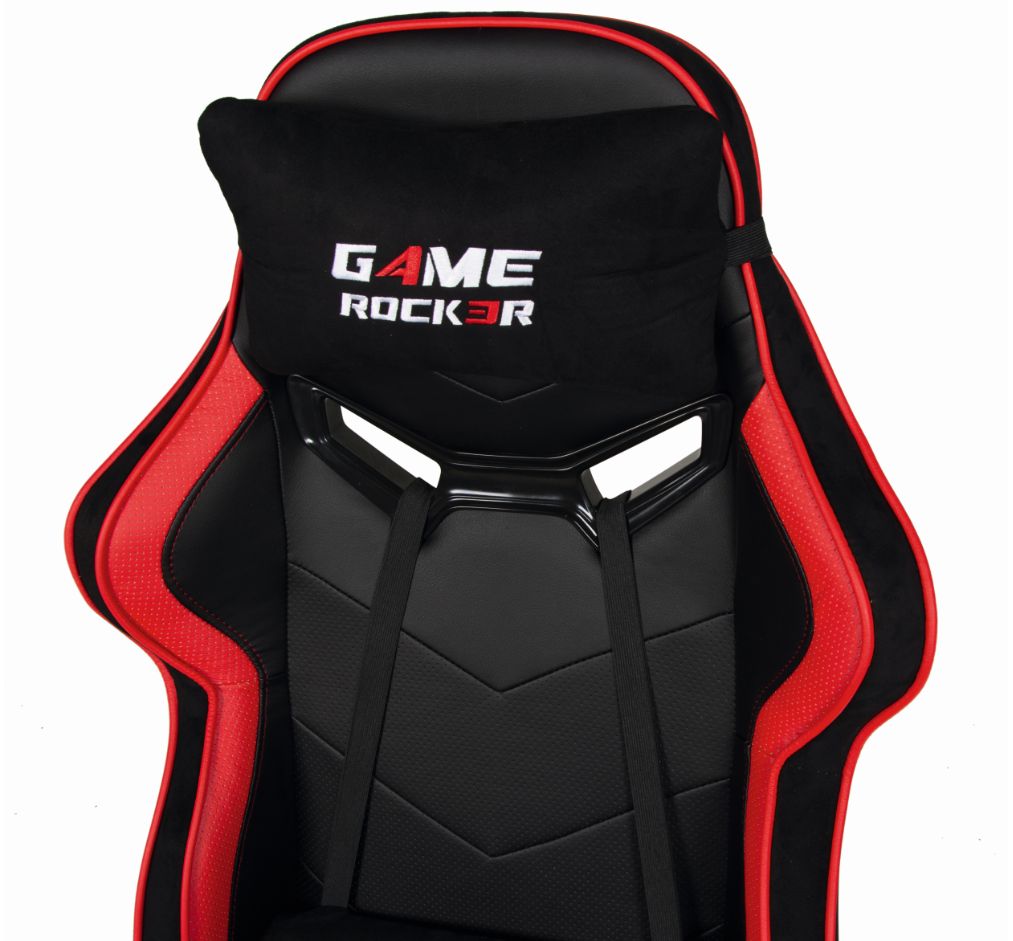 Chaise gamer / chaise de bureau GAME-ROCKER G-20 | Noir–rouge | 499149-2