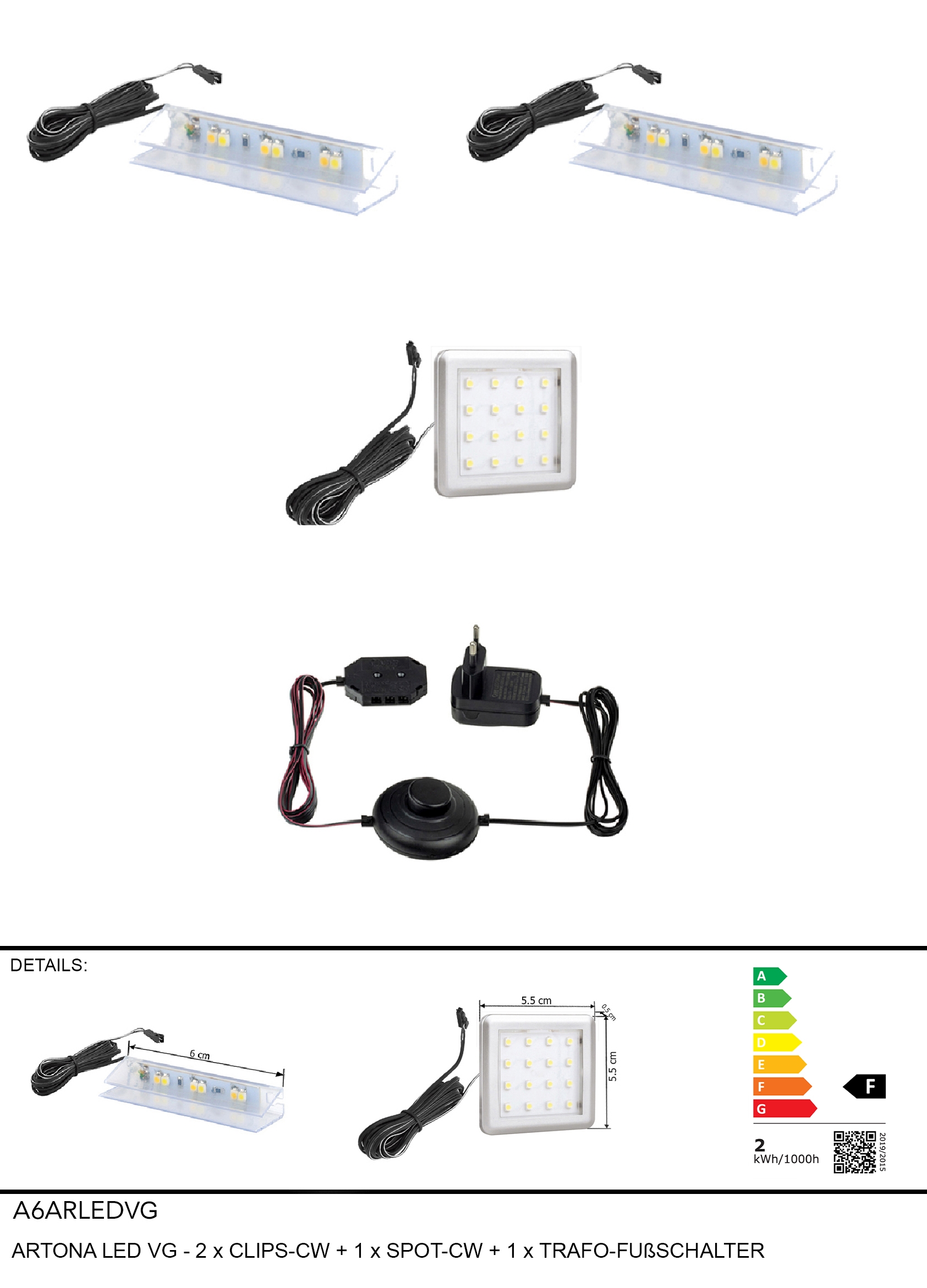 Kit d'éclairage LED VG CARTAGO | 525260-0
