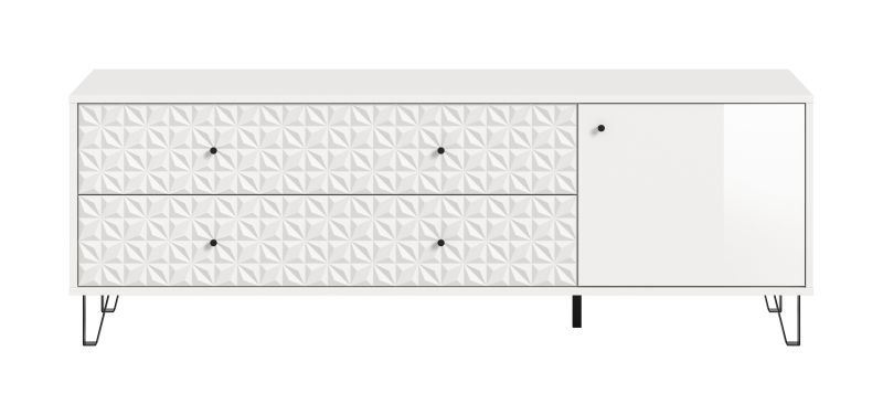 Meuble bas PRISMA | blanc ultra brillant - blanc | 537721-0