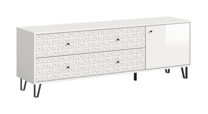 Meuble bas PRISMA | blanc ultra brillant - blanc | 537721-0